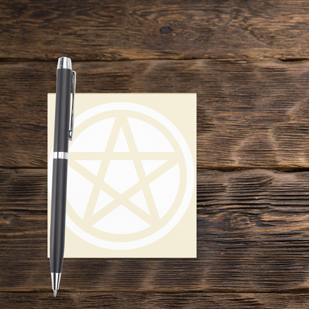 Pastel Pentacle Pentagram Notepad, Shopping List, Alt Witchy Paper Pad ...