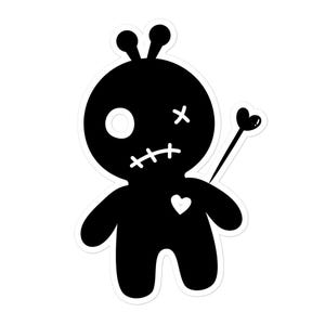 Voodoo Doll Large Sticker, Creepy Cute Sticker Label Decal, Witchy ...