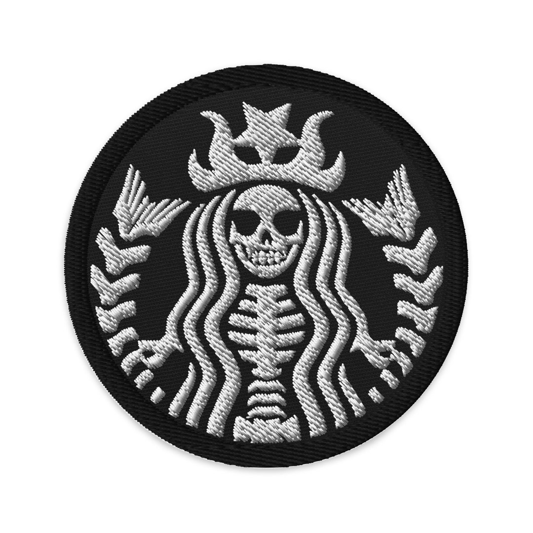 Skeleton Mermaid Siren Embroidered Patch Mermaid Skeleton - Etsy