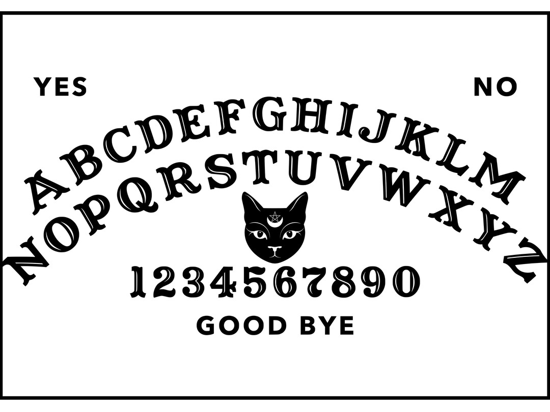 Mystic Cat Ouija Spirit Board Graphic PNG, Ouija Spirit Board Clipart ...