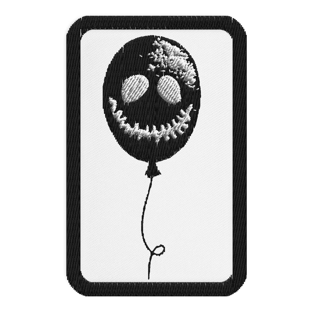 Creepy Horror Balloon Alt Embroidered Patch - Etsy