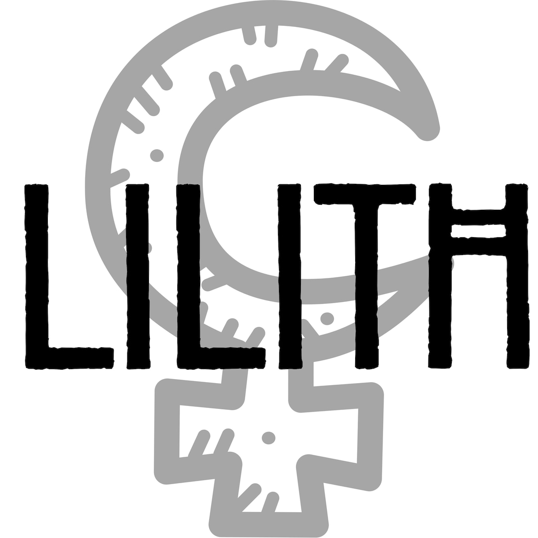 Lilith Symbol Graphic: Witchy Feminist Clipart (PNG JPG Digital ...