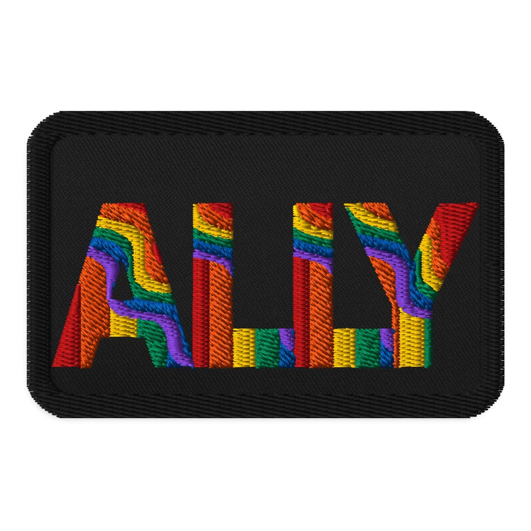 LGBTQ Ally Rainbow Mosaic Embroidered Patch - Etsy