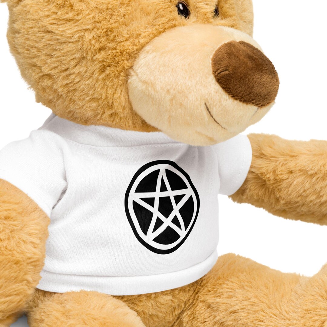 Pentacle Pentagram Teddy Bear, Witchy Stuffed Bear, Stuffy, Yule and ...