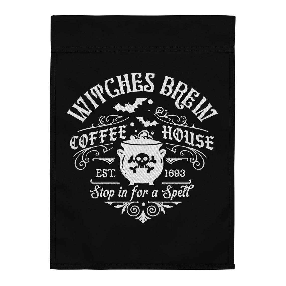 Witches Brew Coffee House Garden Flag: Witchy Halloween Yard Decor - Etsy