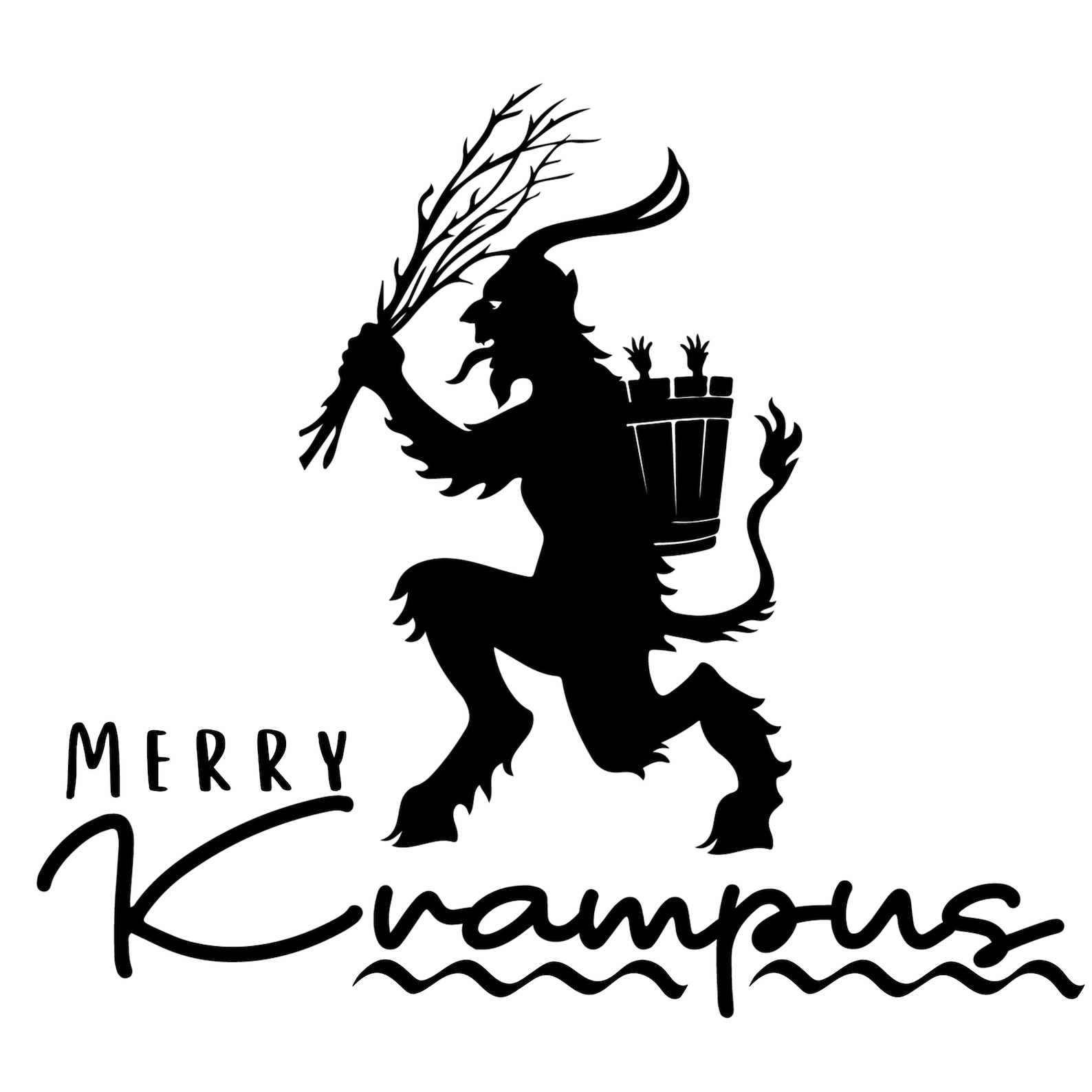 Merry Krampus Graphic: Christmas Clipart (PNG, JPG Digital Download) - Etsy