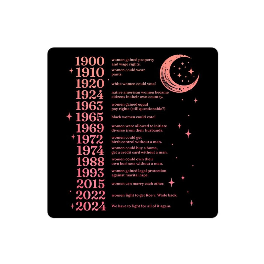 Feminist Timeline Sticker - Etsy