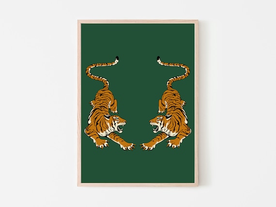Green Tiger Print
