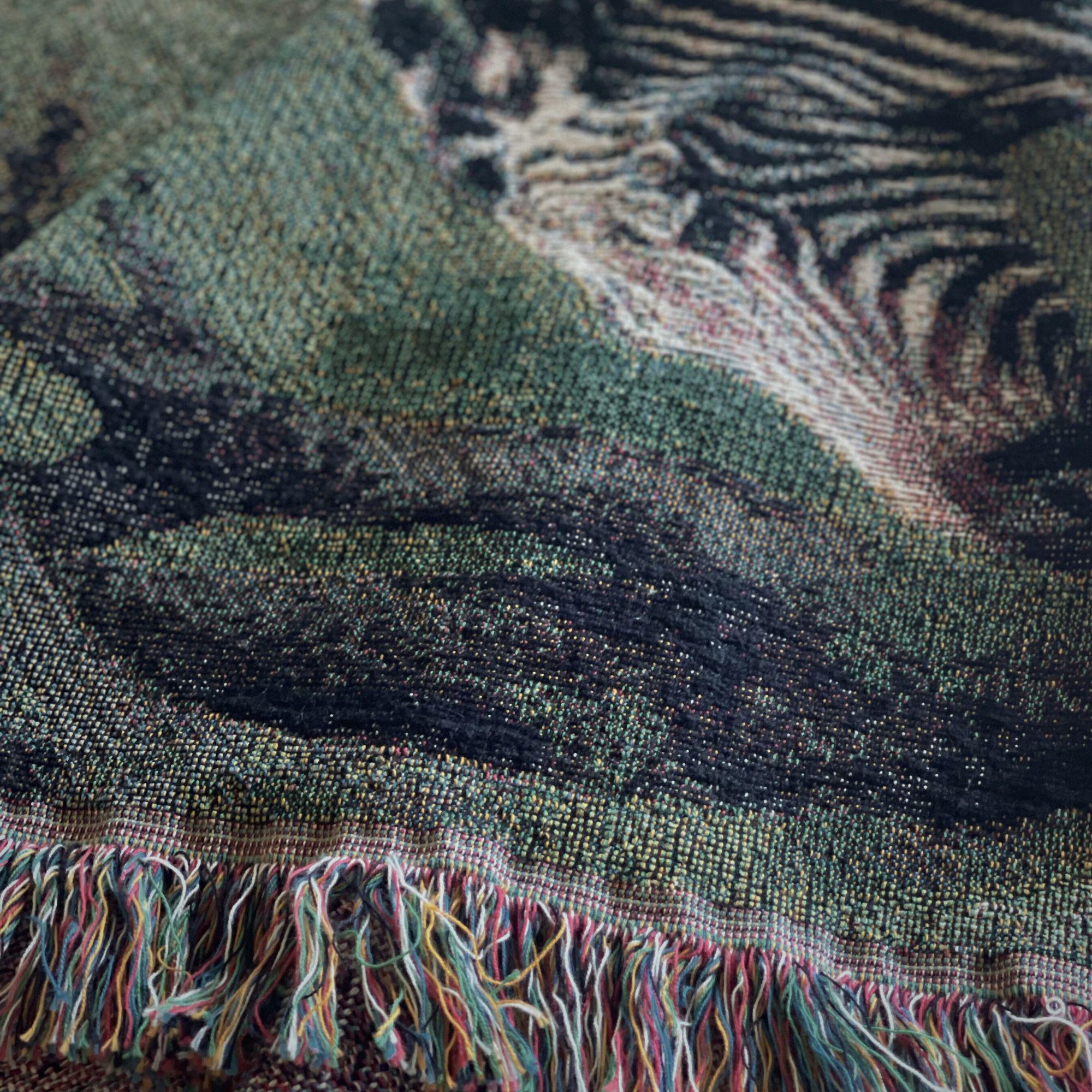 Woven Vintage Art Tapestry, Zebra Tapestry Blanket, European Decorum ...