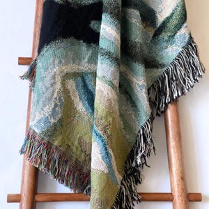 Abstract Geometric Throw Blanket | Statement Cotton Throw, Earthy ...
