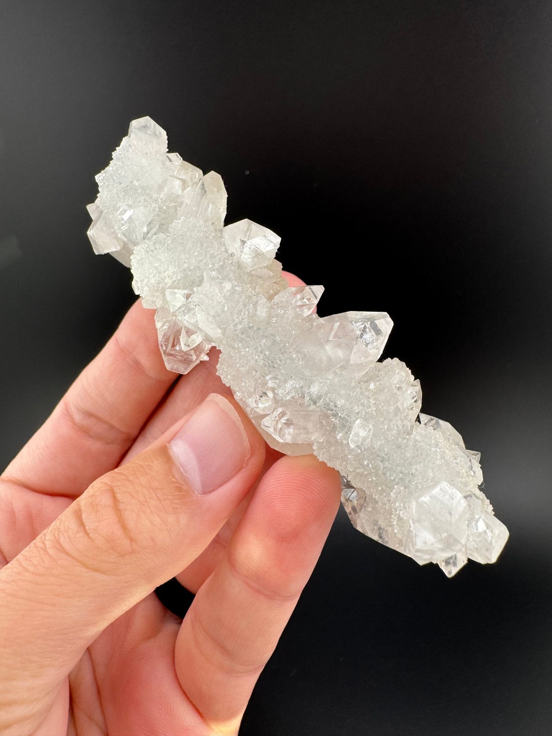 Diamond Apophyllite Stalactite, Double Terminations, Gemmy Apophyllite ...