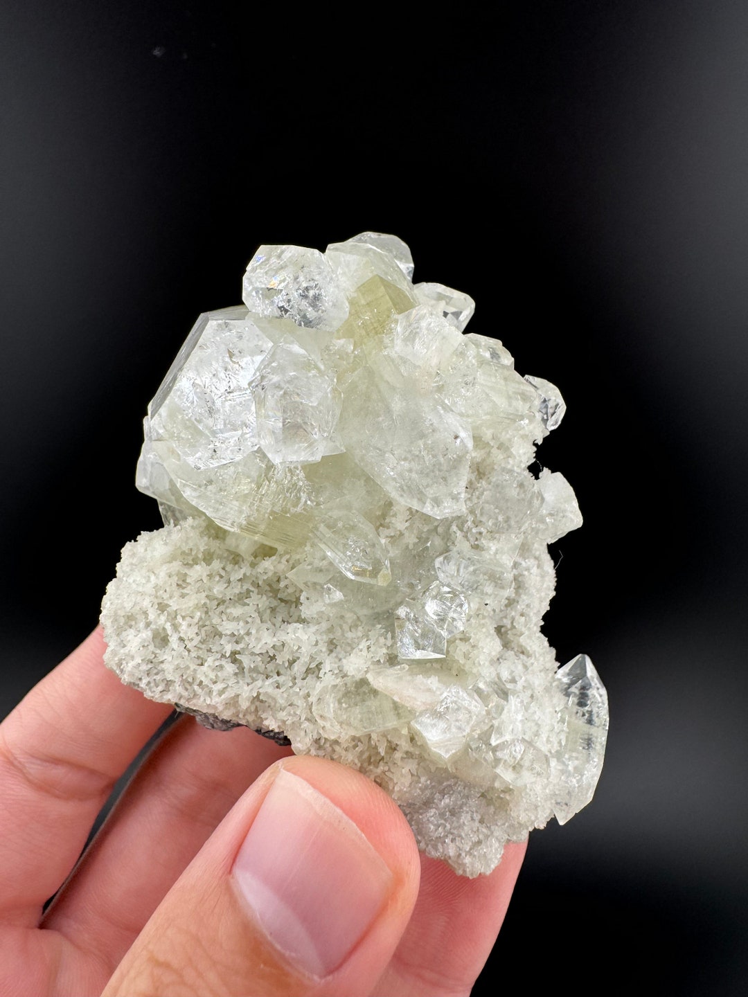 Diamond Apophyllite, Double Terminations, Gemmy Apophyllite, Fine ...