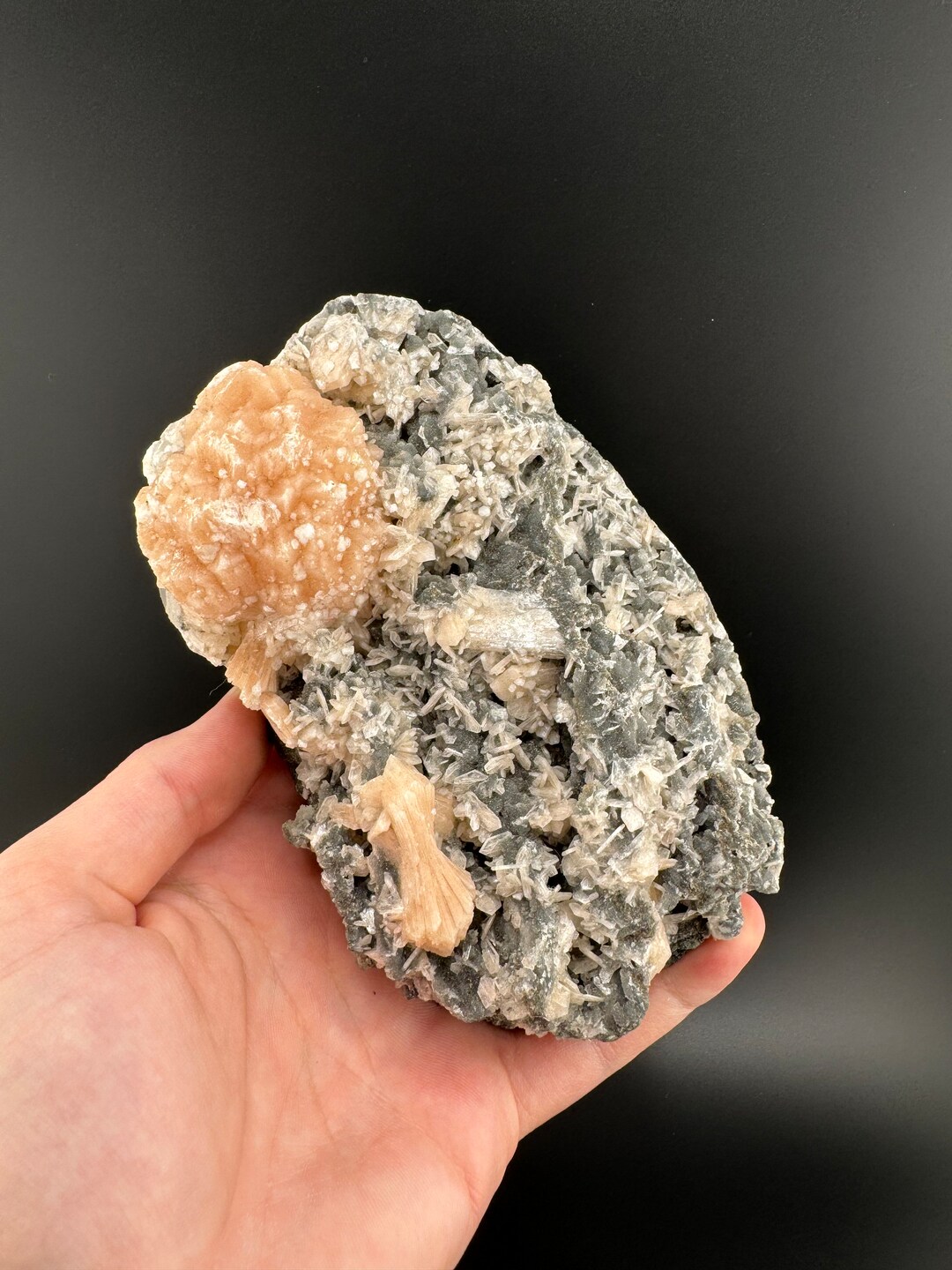 Stilbite Apophyllite Zeolite Specimen: Natural Druzy Crystals - Etsy