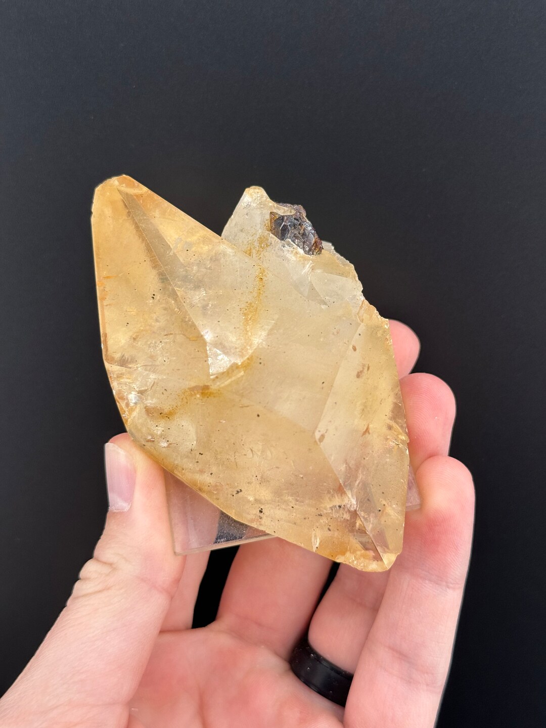 Elmwood Calcite on Sphalerite, Double Terminated, Twinned From Elmwood ...