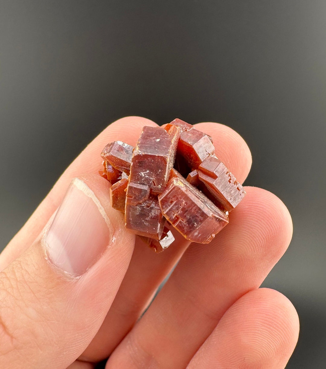 Vanadinite From Morocco, Vanadinite Crystal Specimen, Vanadinite Cluster, Fine Minerals, Orange ...
