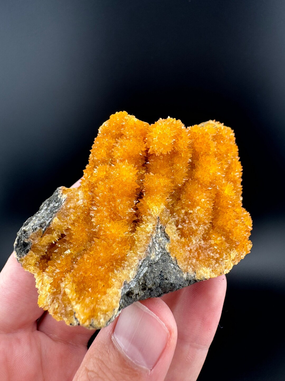 Orange Calcite From Grabiszyce Quarry, Gimina Lesna, Luban County ...
