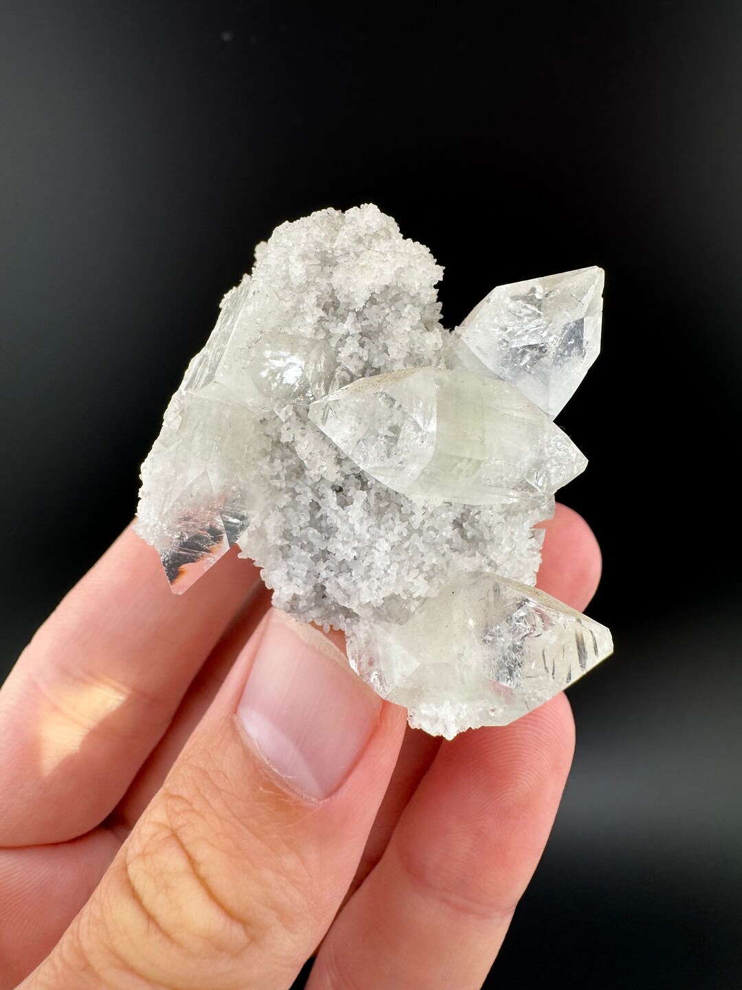 Diamond Apophyllite, Double Terminations, Gemmy Apophyllite, Fine ...