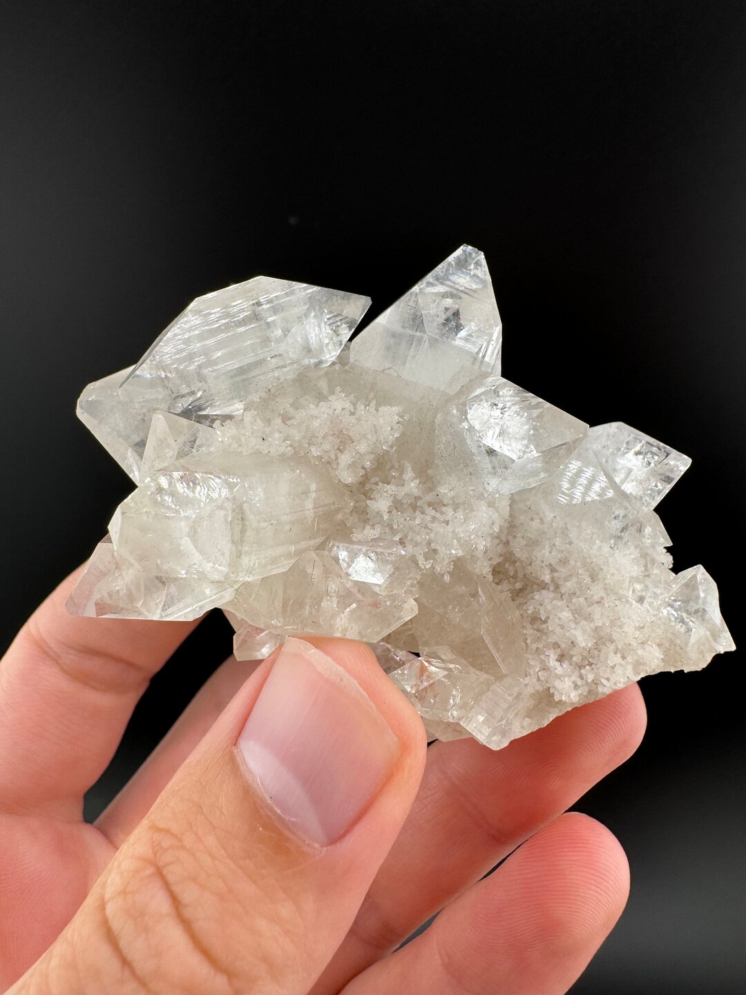 Diamond Apophyllite, Double Terminations, Gemmy Apophyllite, Fine ...