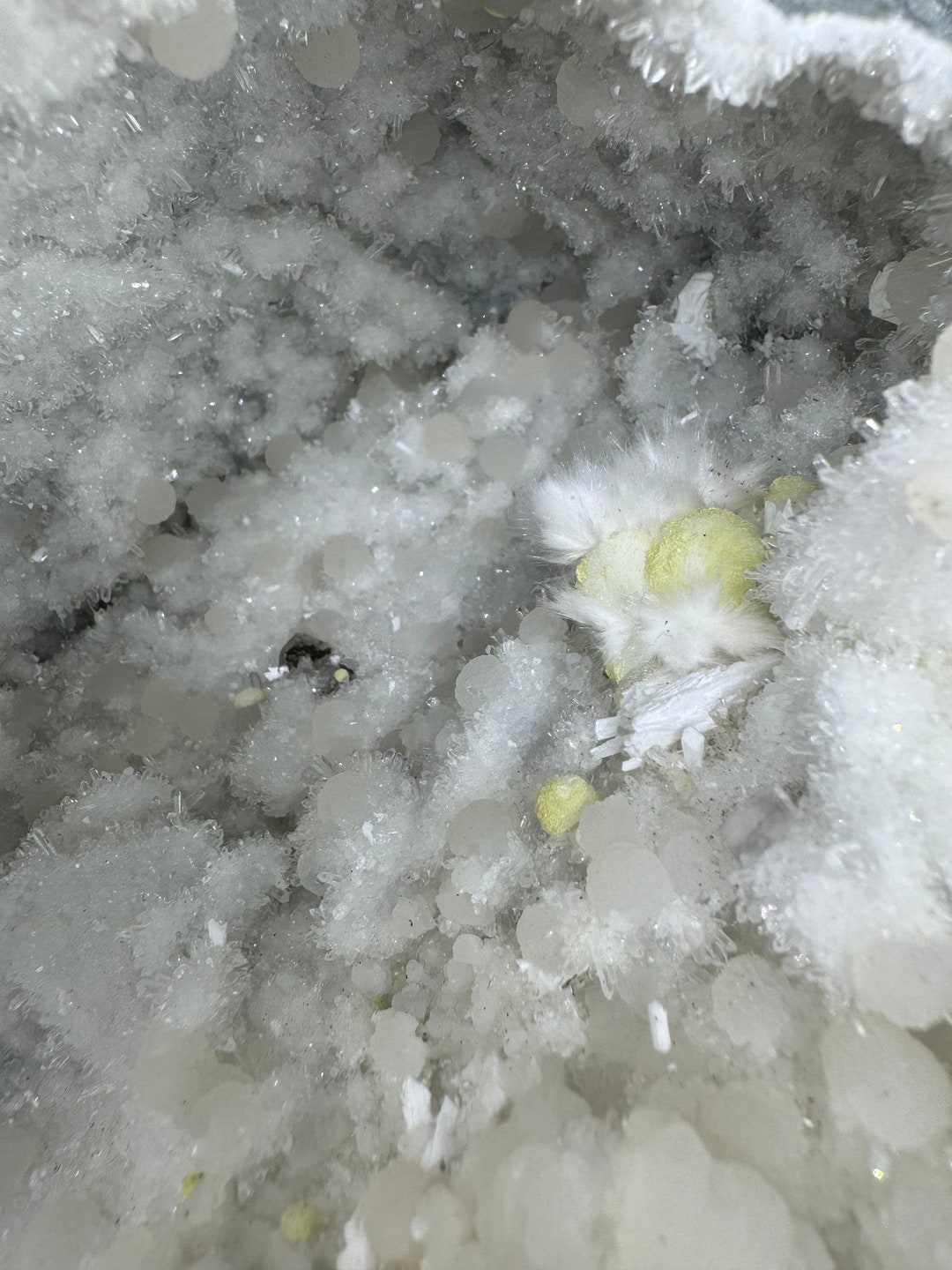 Large Okenite Inside Gyrolite Geode With Zeolite, 4.5kg Natural ...