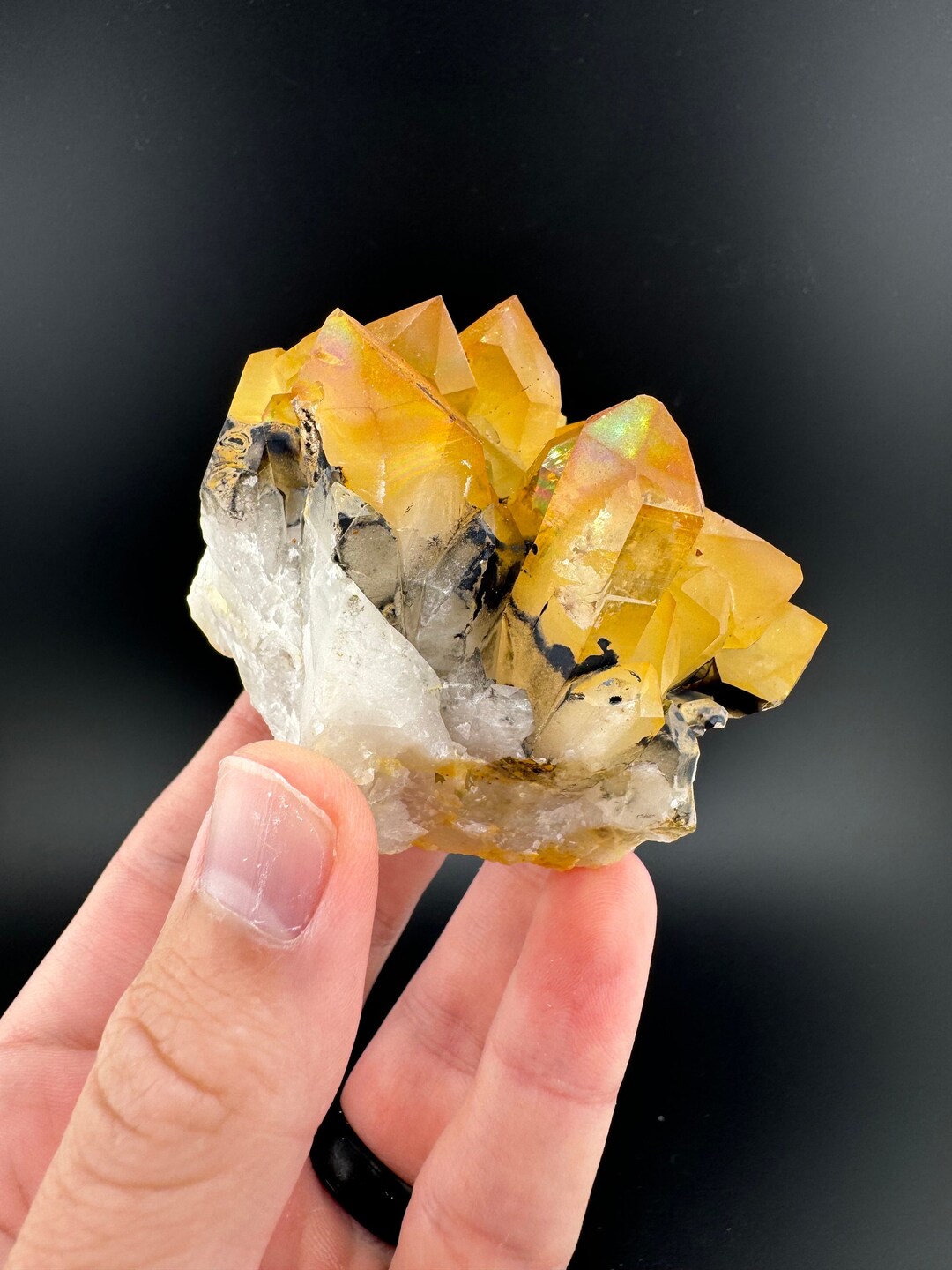 Iridescent Golden Healer Quartz, Collier Creek, Arkansas, Natural ...