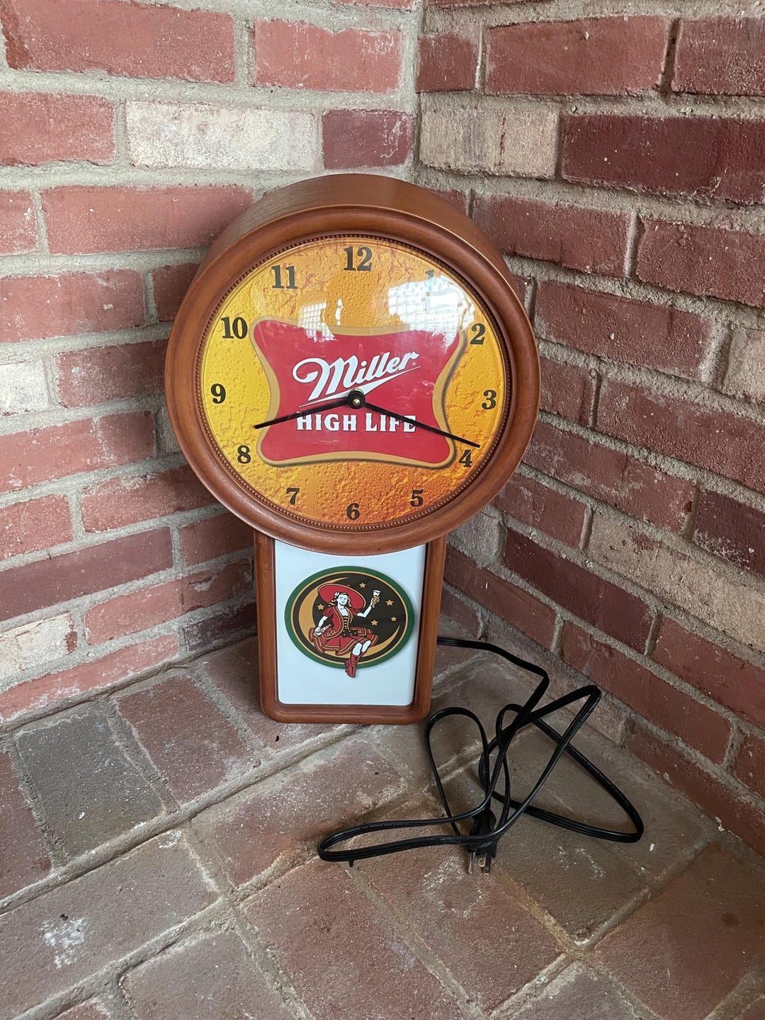 Vintage Miller High Life Light up Clock Sign - Etsy