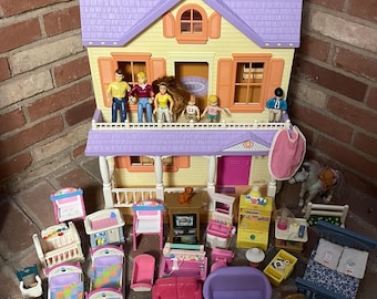 Fisher Price Loving Family Grand Mansion Victorian Dollhouse House EXCELLENT - Etsy