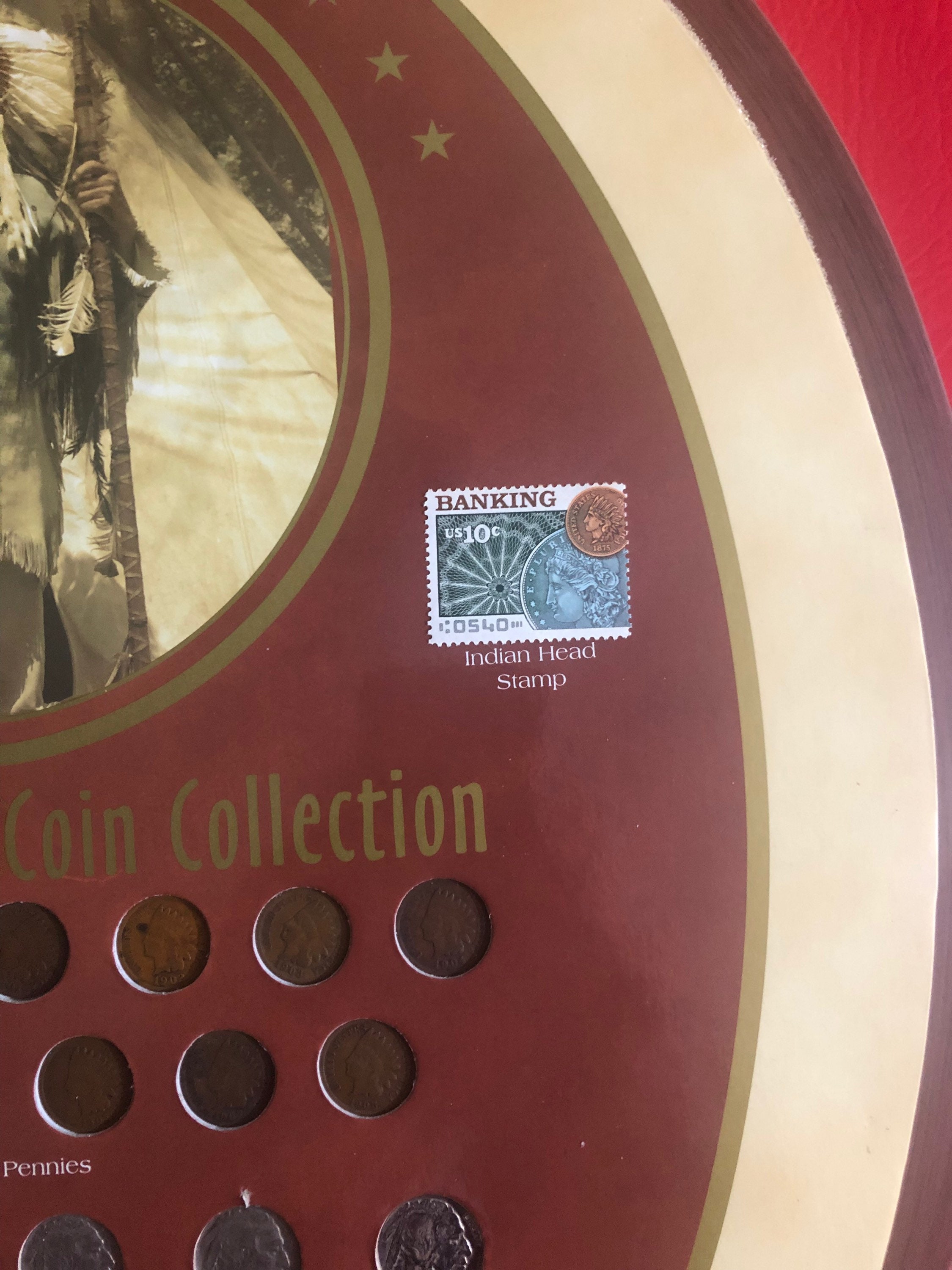 Rare American Indian Coin & Stamp Collection Display - Etsy