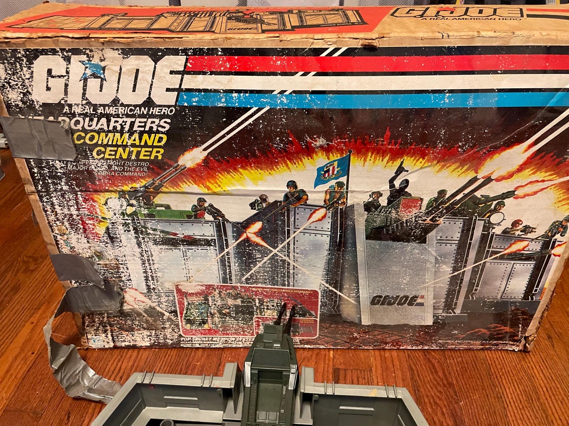 1983 Hasbro GI JOE Headquarters Command Center Playset With Box - Etsy