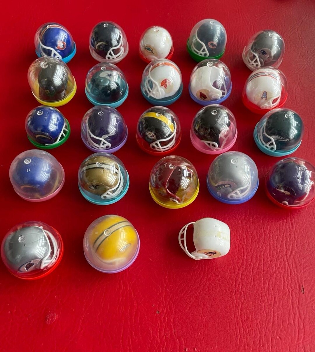 Vintage 1970s Opi NFL Gumball Machine Mini Helmets With Cases - Etsy