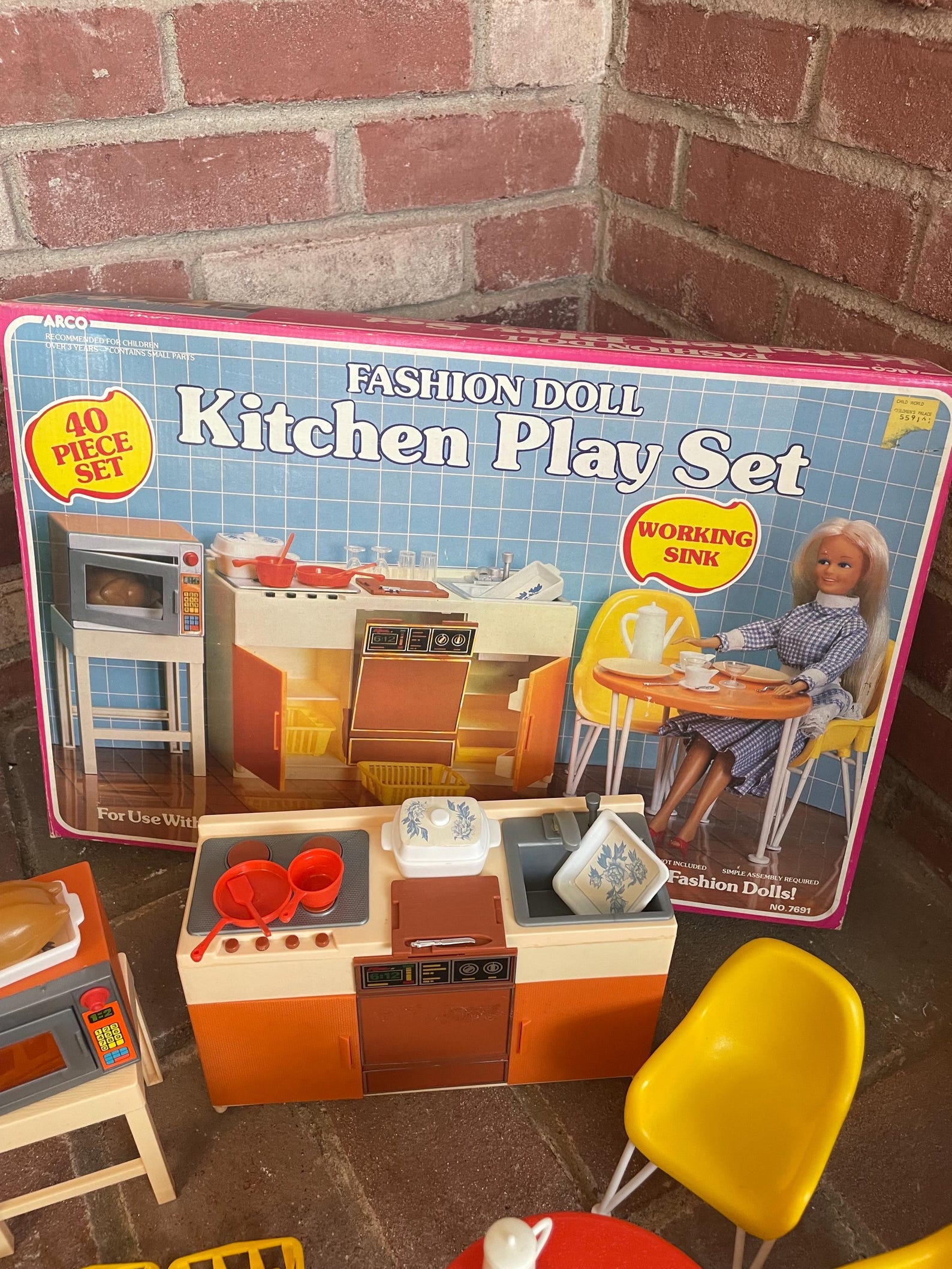 Rare 1984 Arco Barbie Kitchen Play Set - Etsy