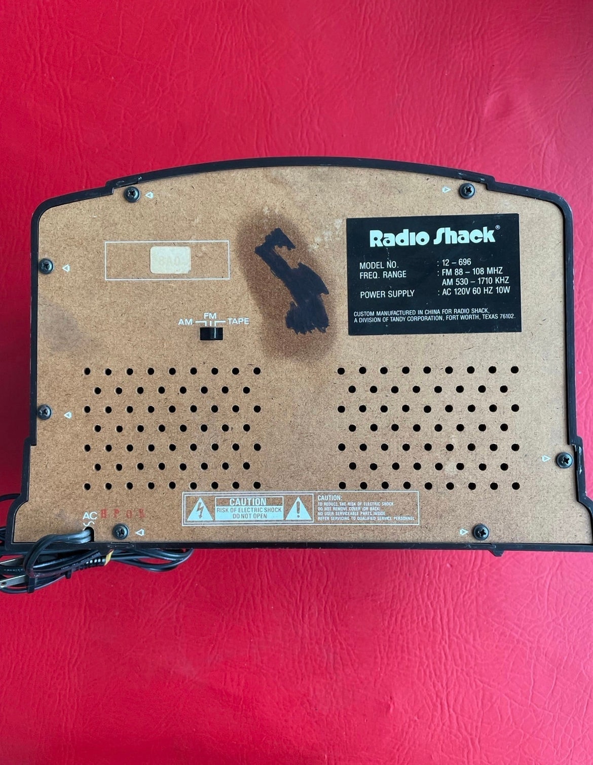 Vintage Radio Shack Radio and Cassette Player Model 12-696 - Etsy