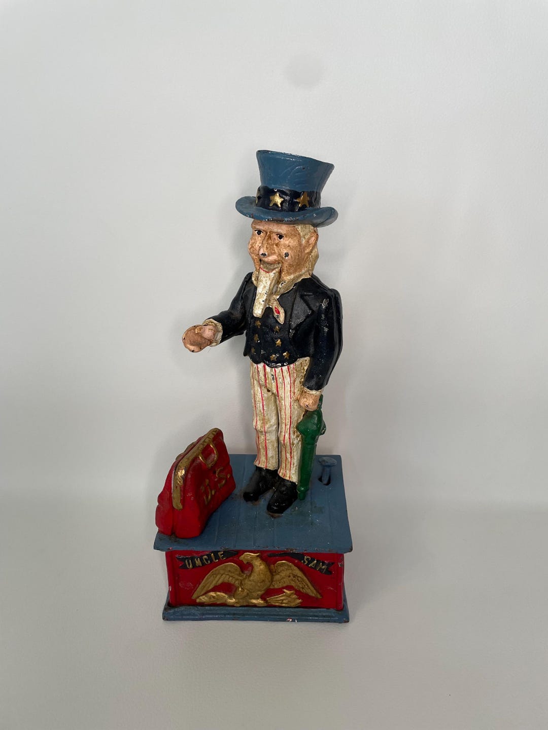 Vintage Cast Iron Uncle Sam Coin Bank / Piggy Bank - Etsy
