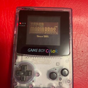 Nintendo Game Boy Color Atomic Purple Mint With Games and Case - Etsy