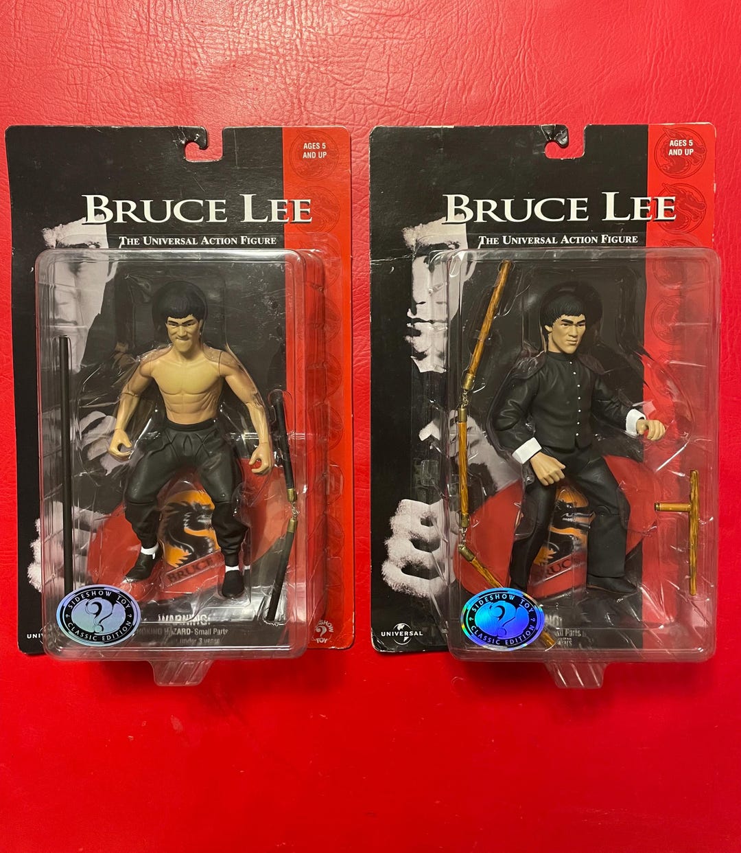 Bruce Lee Universal Studios 2x Action Figure Sideshow Toys 1998 - Etsy