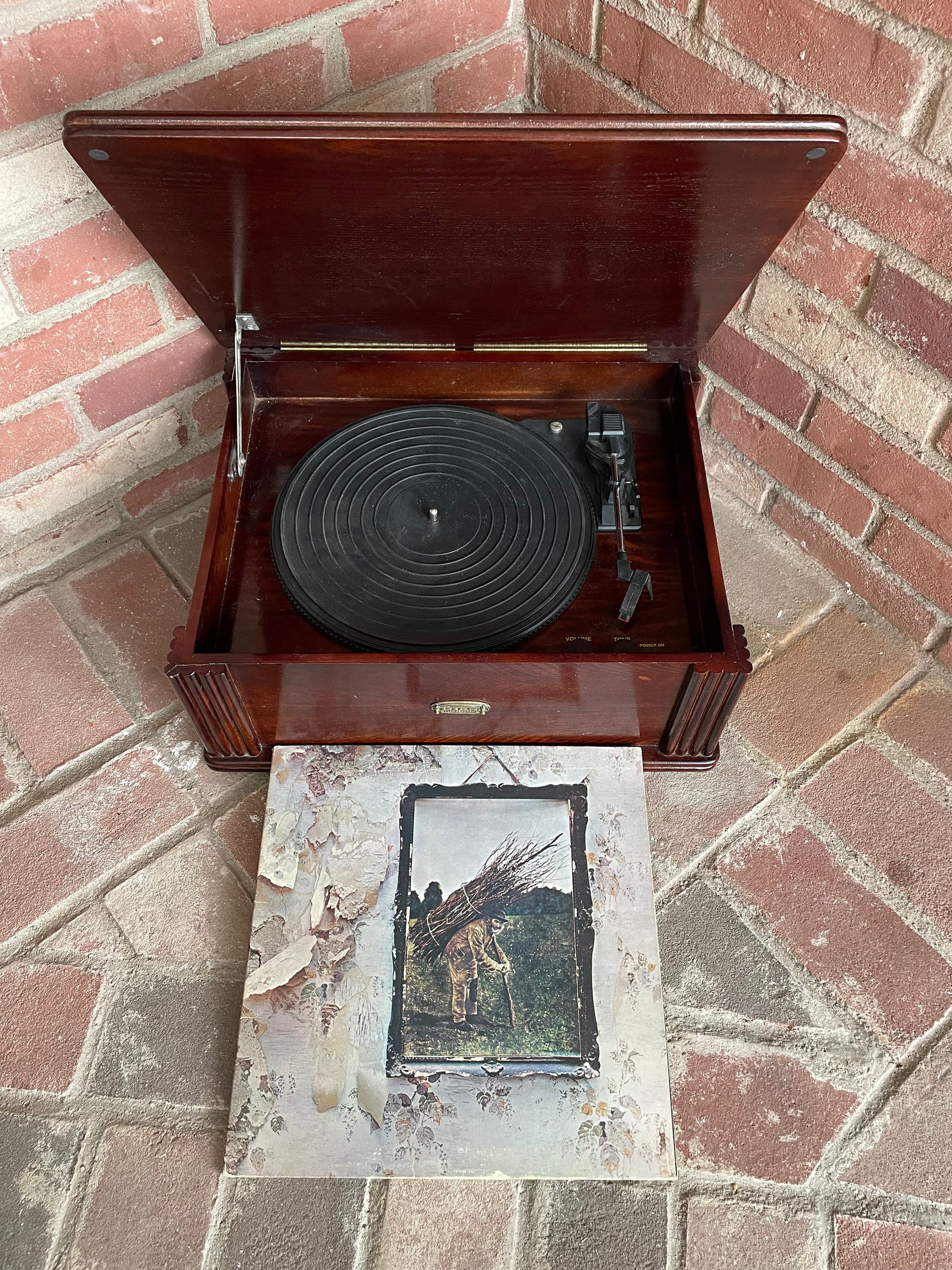 Vintage Crosley Record Player With Led Zeppelin Album - Etsy