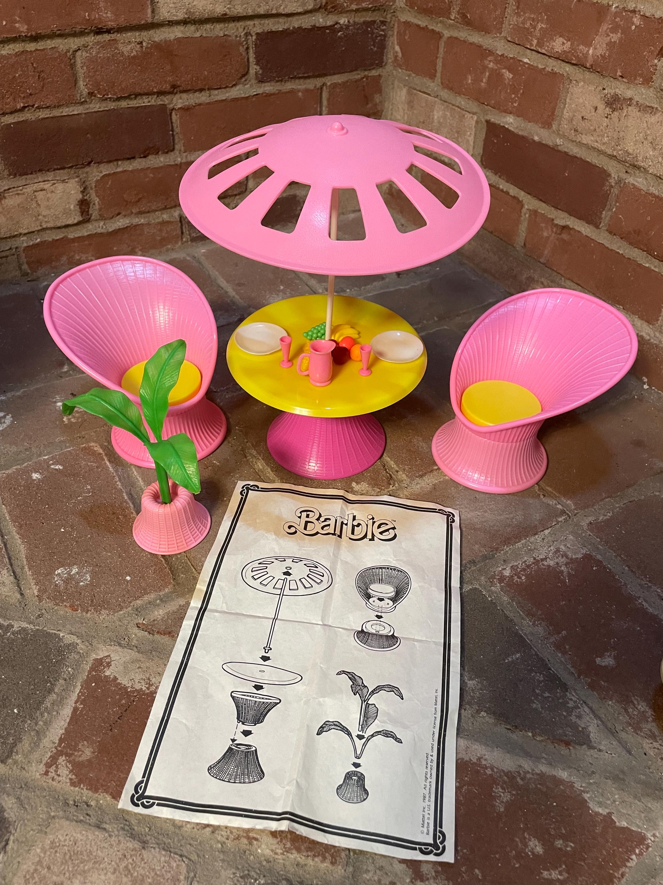 1987 Barbie Mattel California Dream Patio Pool Party - Etsy