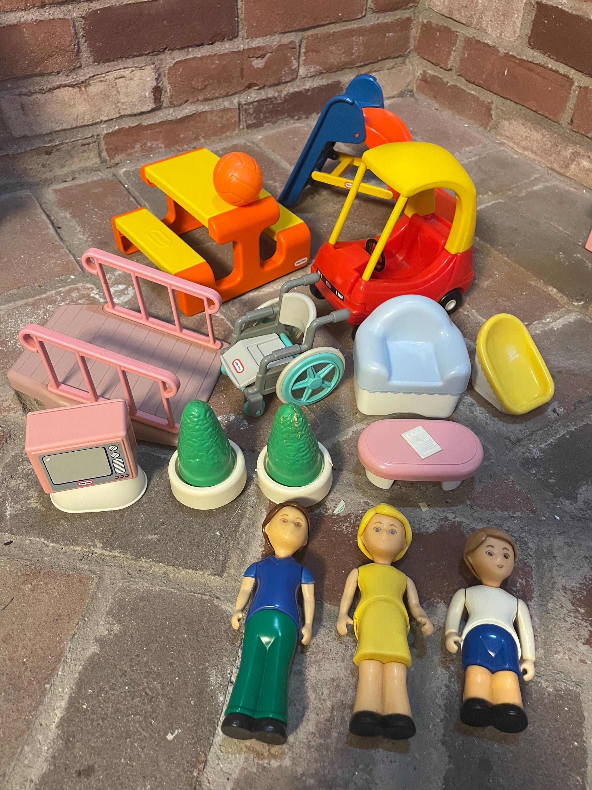 Vintage Little Tikes Dollhouse With Accessories - Etsy