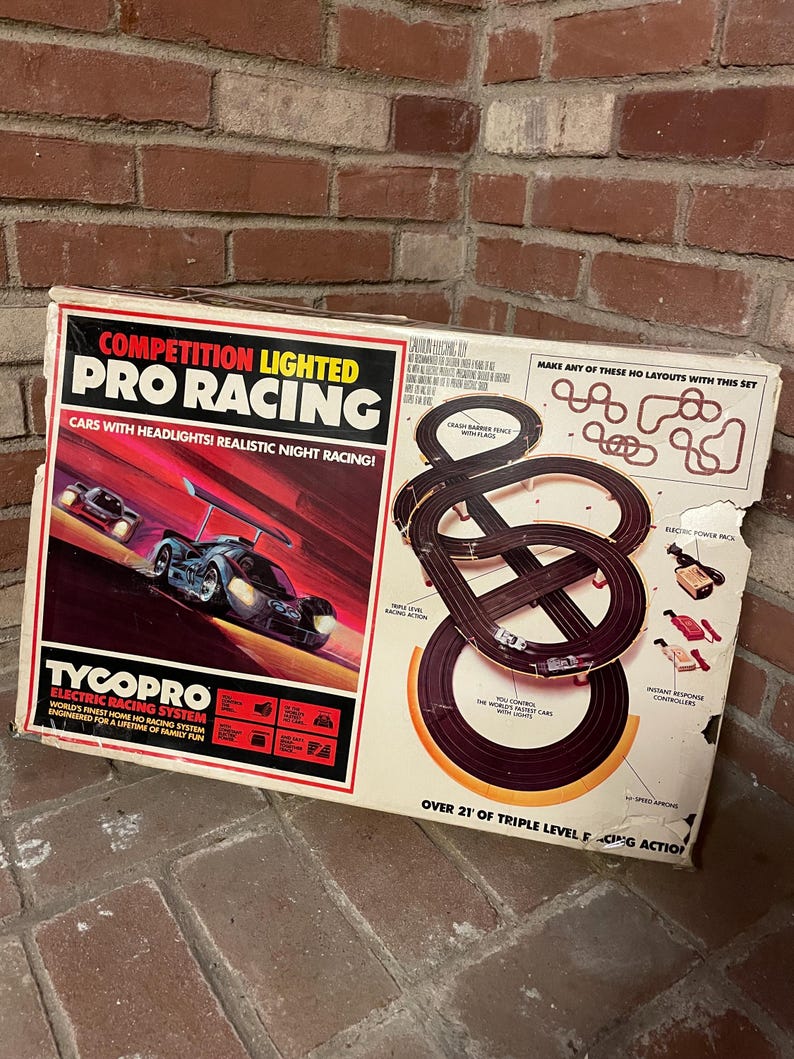 Vintage 1975 Tyco Pro Racing Slot Car Set Complete - Etsy