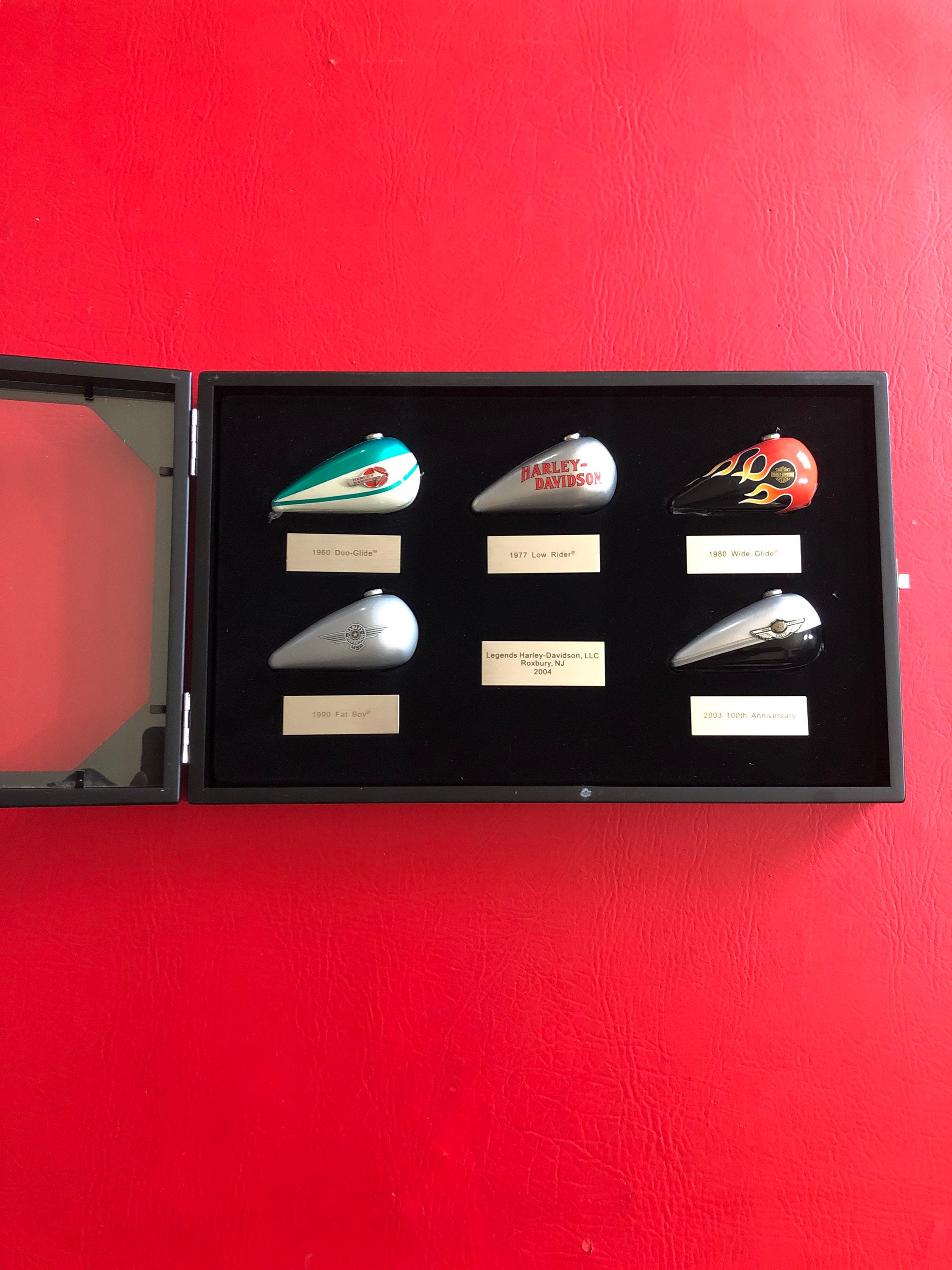 Rare 2005 Harley Davidson Collectible Tank Set With Display Case - Etsy