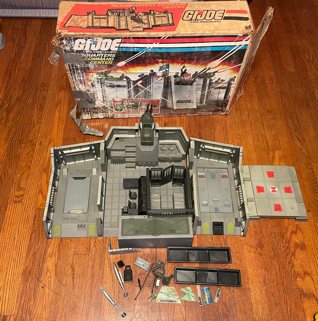 1983 Hasbro GI JOE Headquarters Command Center Playset With Box - Etsy