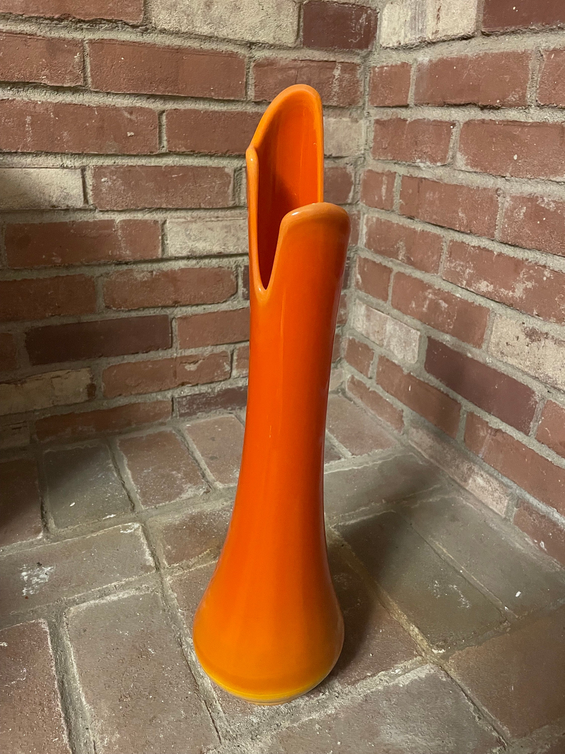 Vintage LE Smith Mcm Bittersweet Smoothie Swung Vase 18.5 Inches - Etsy
