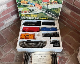 Vintage 1940s Marx Train Set 3987 With Box. Engine Runs - Etsy