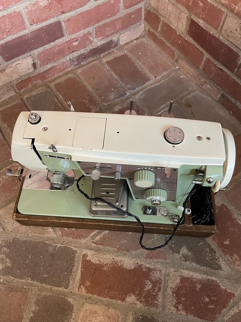 Vintage 1960s Dressmaker Sewing Machine in Mint Green - Etsy