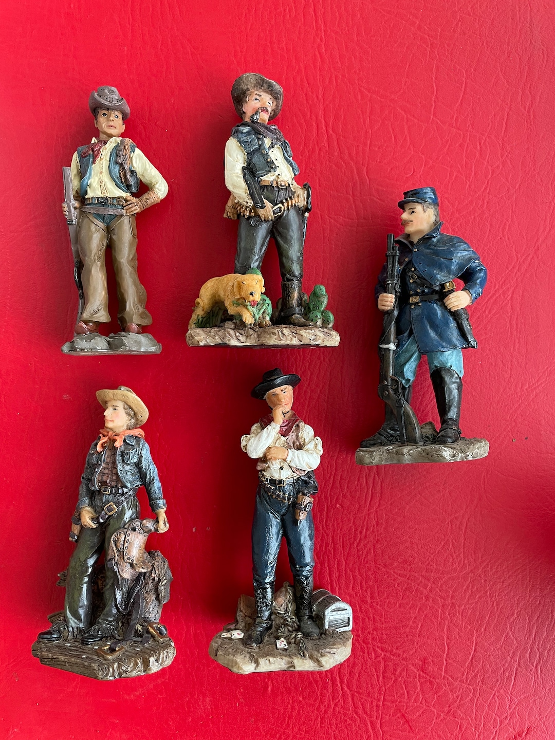 Vintage Western Cowboy Figurines 5.5 Inch - Etsy