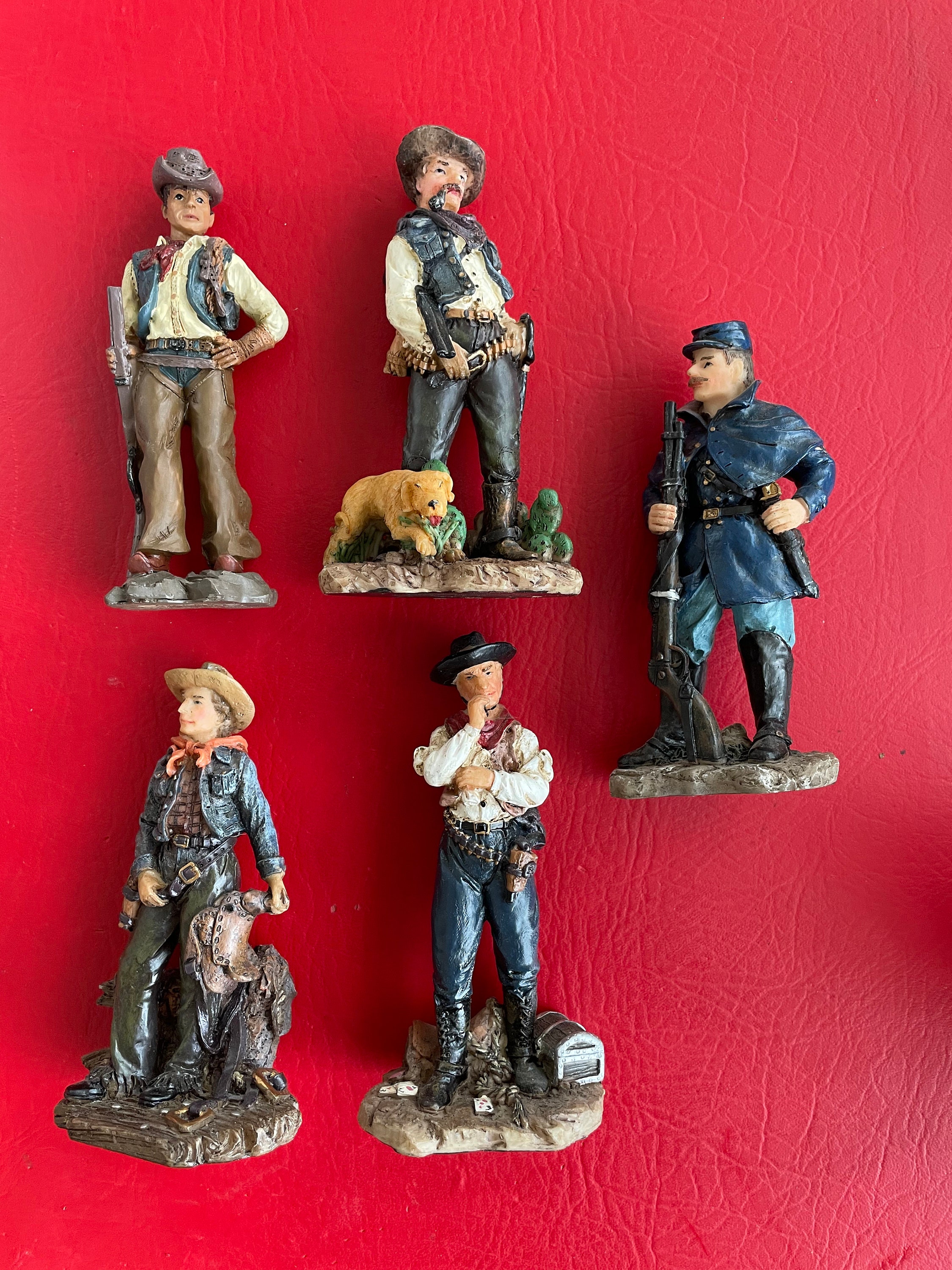 Vintage Western Cowboy Figurines 5.5 Inch - Etsy