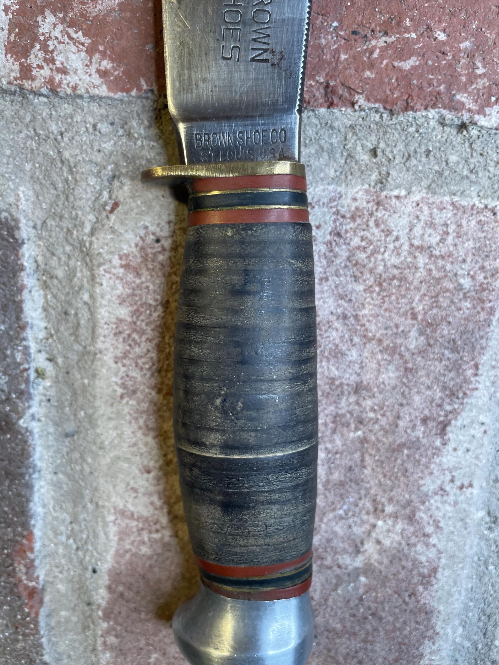 C1940s Buster Brown Shoes Hunting Knife by Marble, Gladstone Michigan ...