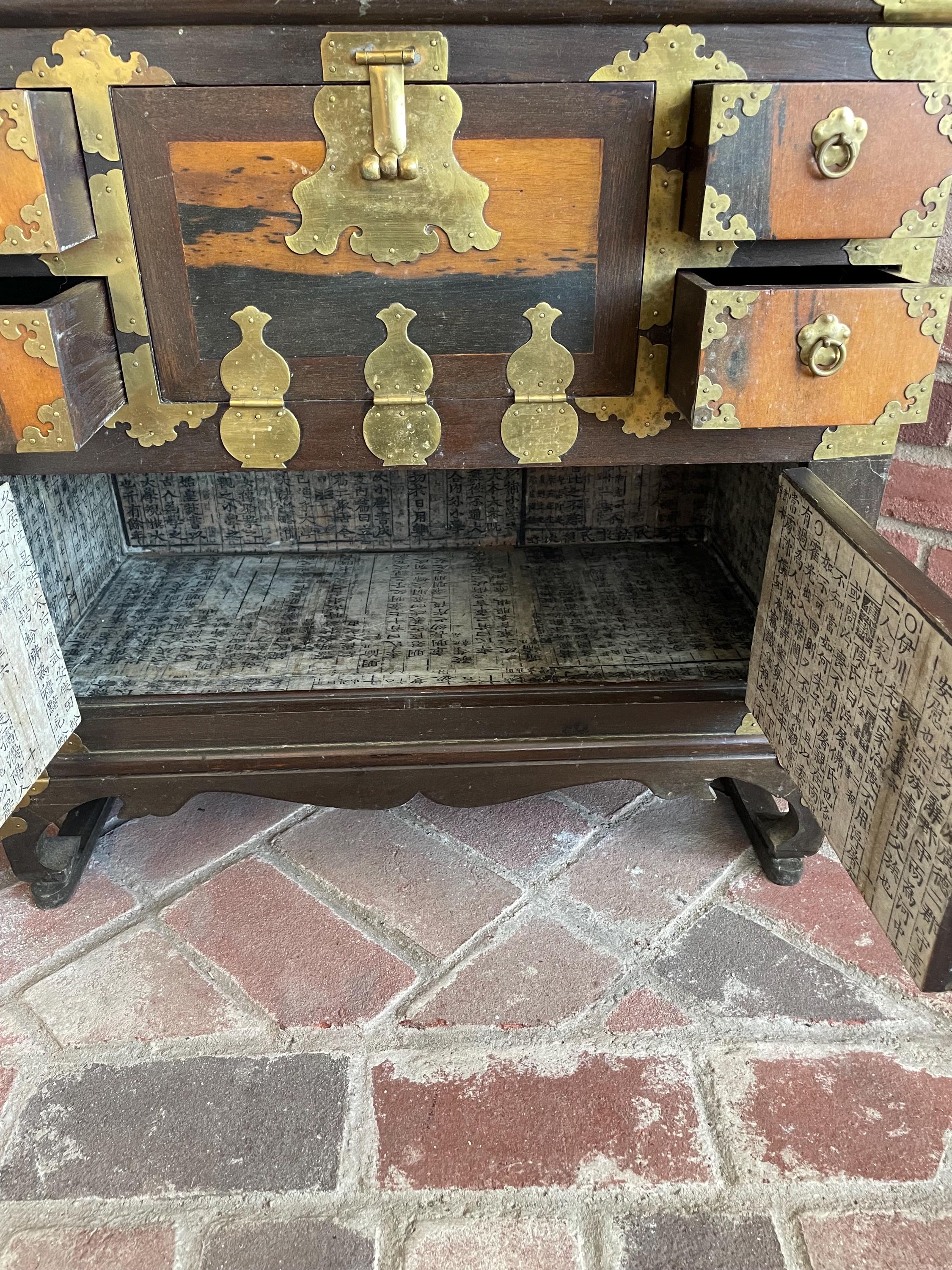 Antique Asian Tansu Chest / Cabinet - Etsy