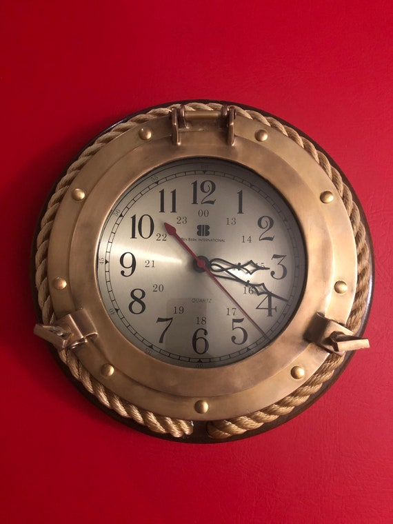Vtg 1980s Bey Berk International Clock Quartz Nautical - Etsy