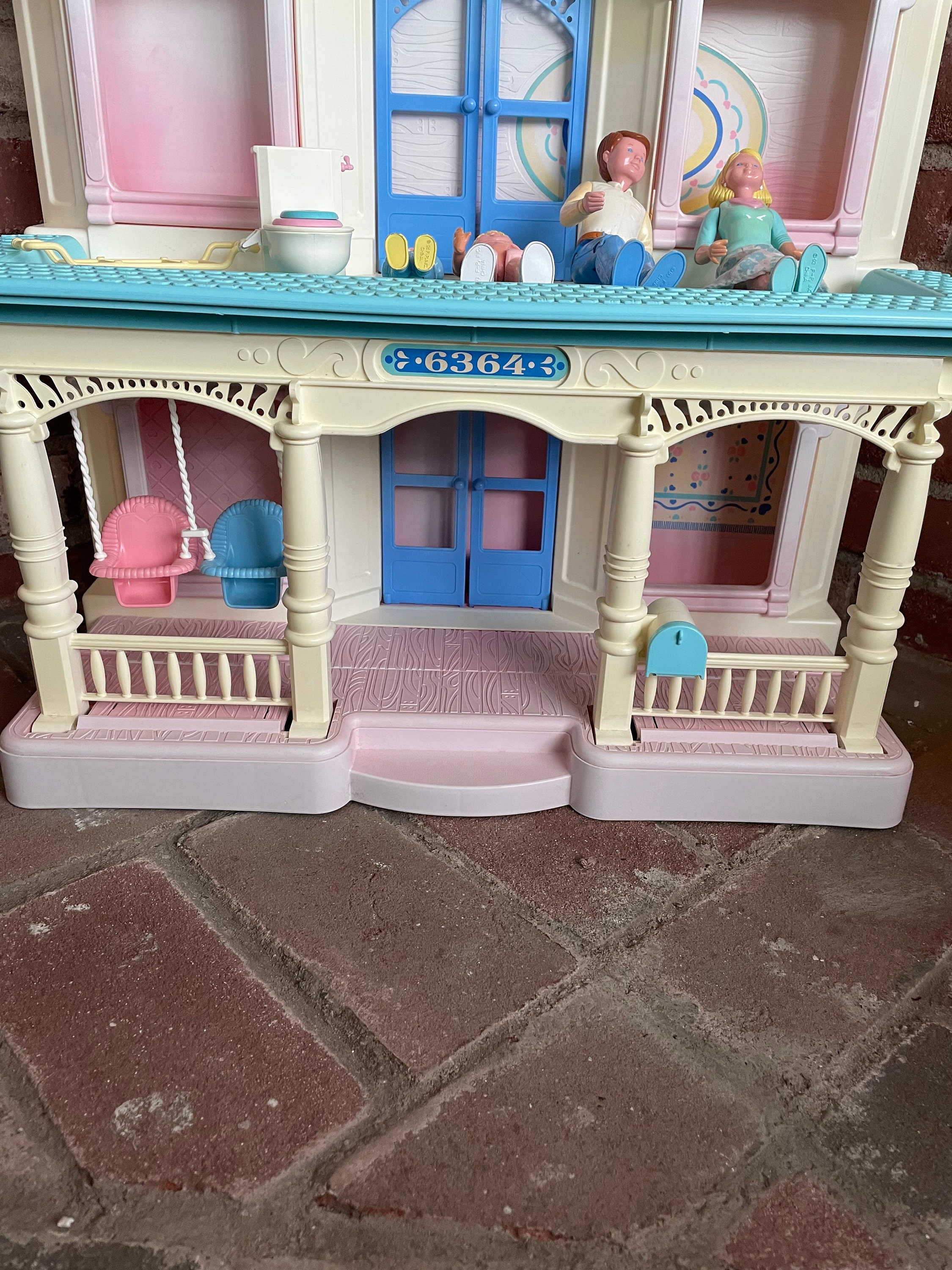 Vintage Fisher Price Loving Family Dream House With Figurines and Accessories - Etsy