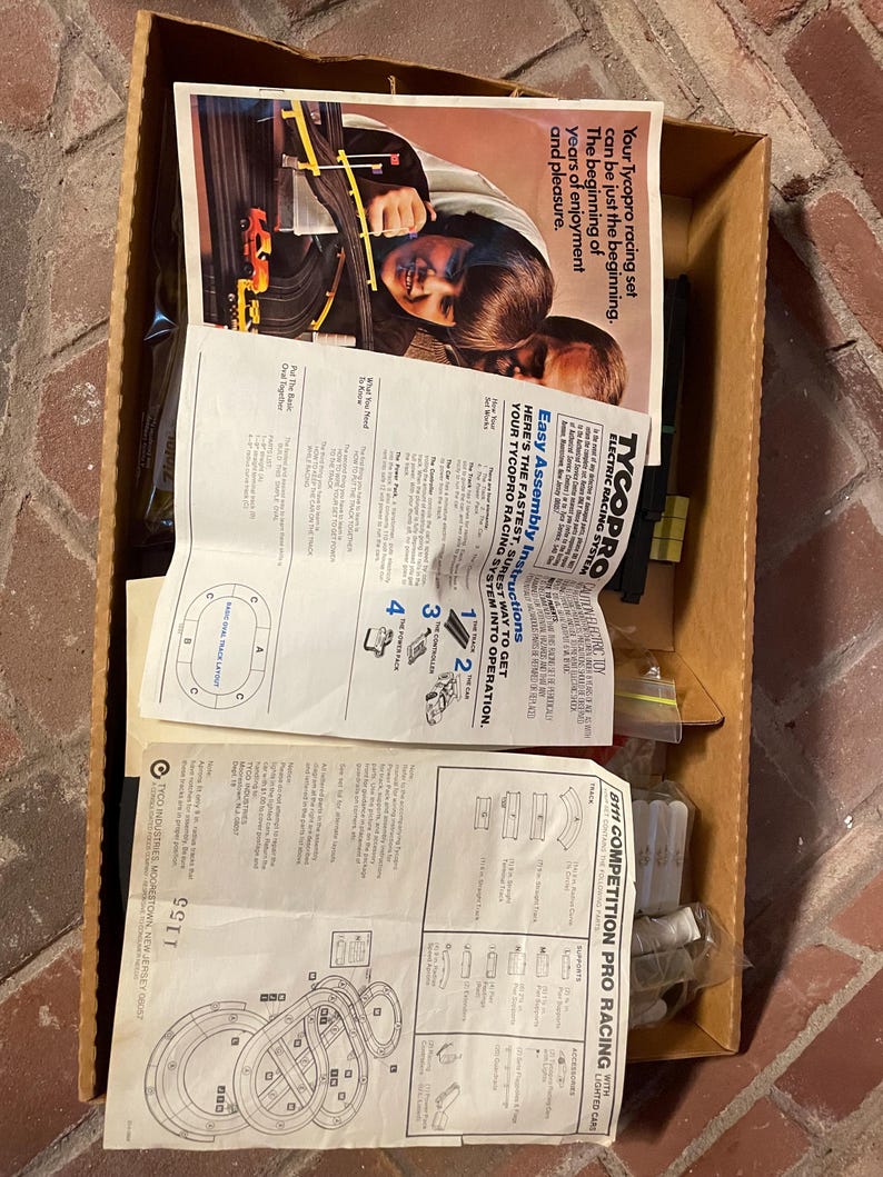 Vintage 1975 Tyco Pro Racing Slot Car Set Complete - Etsy